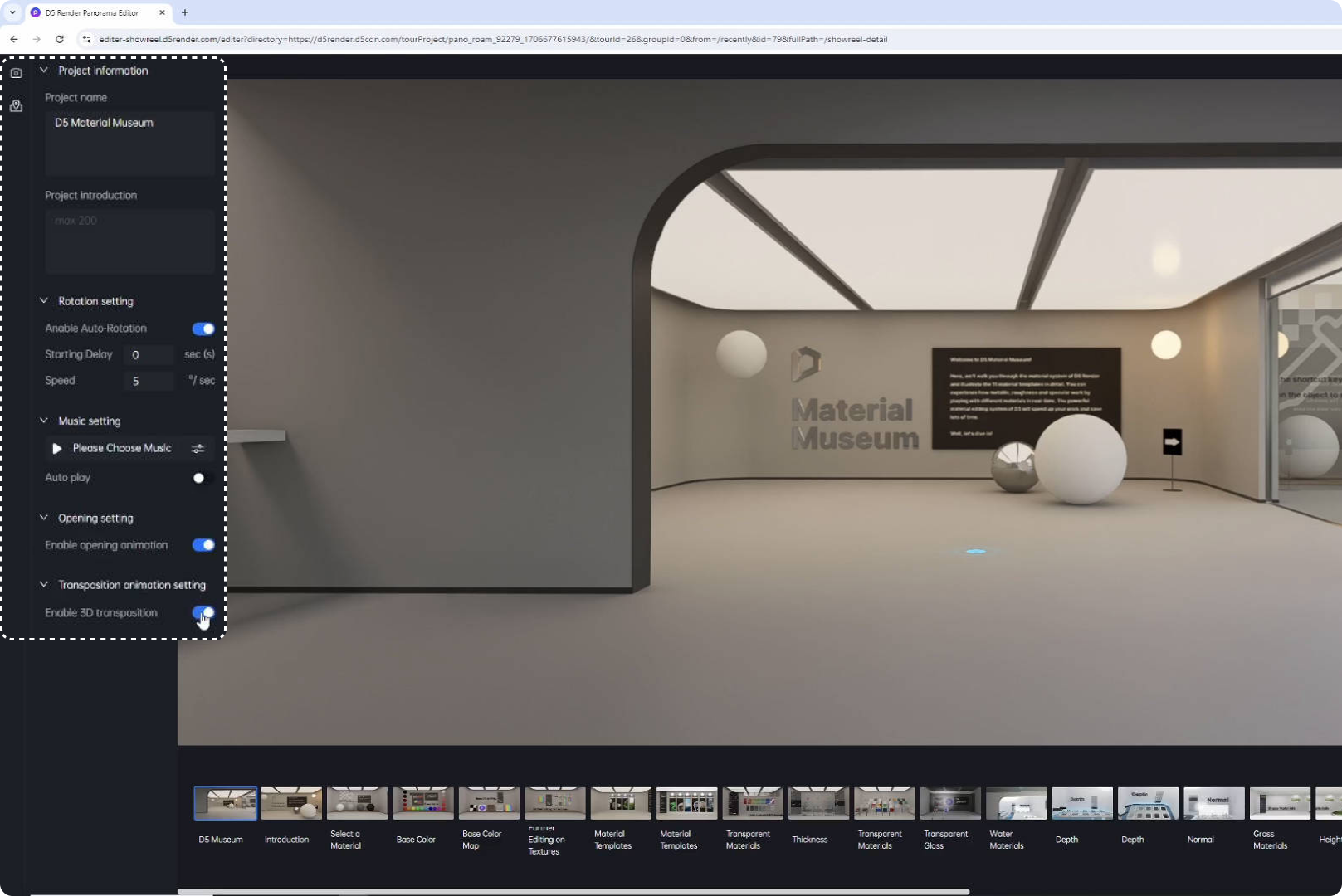 Immersively Explore Spatial Designs Through Virtual Tours
